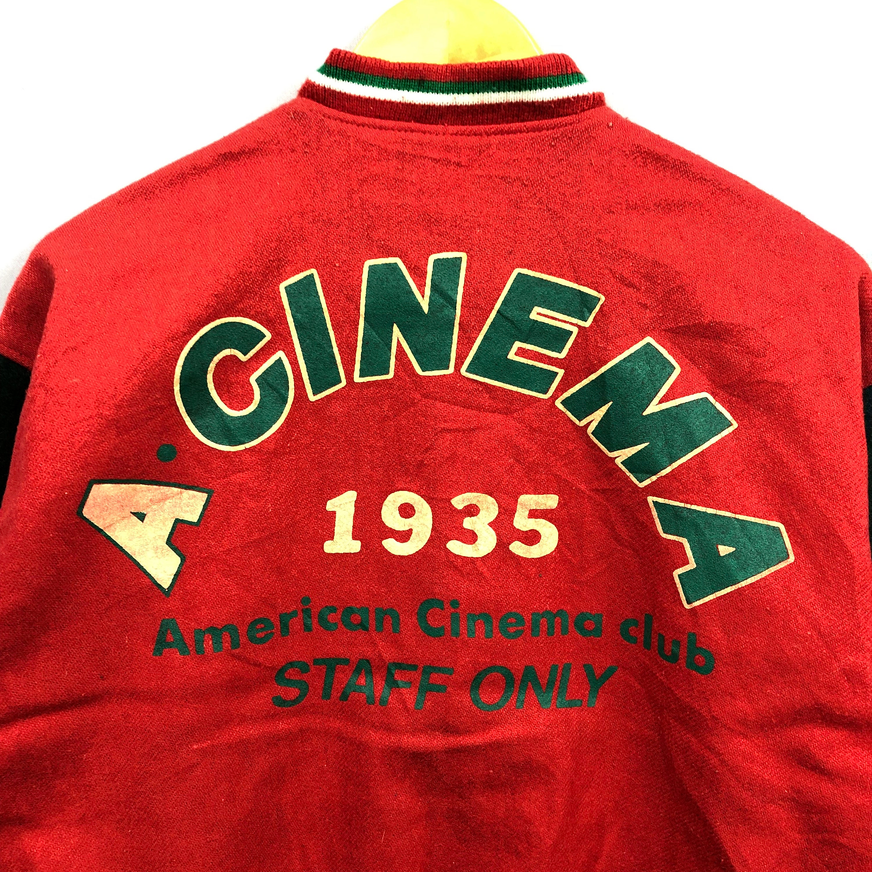 Vintage A Cinema Club Liverpool Traditional Jacket 90s Letterman Wool ...