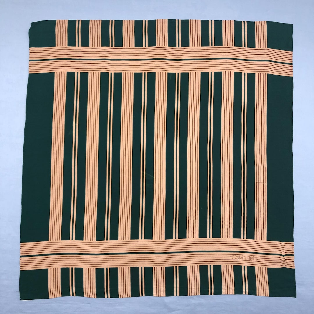 Vintage Calvin Klein Silk Scarf, Vintage Calvin Klein Silk Neck Scarf ...