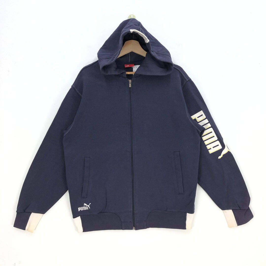 Vintage 1990s PUMA Pullover Hoodie Women Medium Puma Logo Sportswear ...