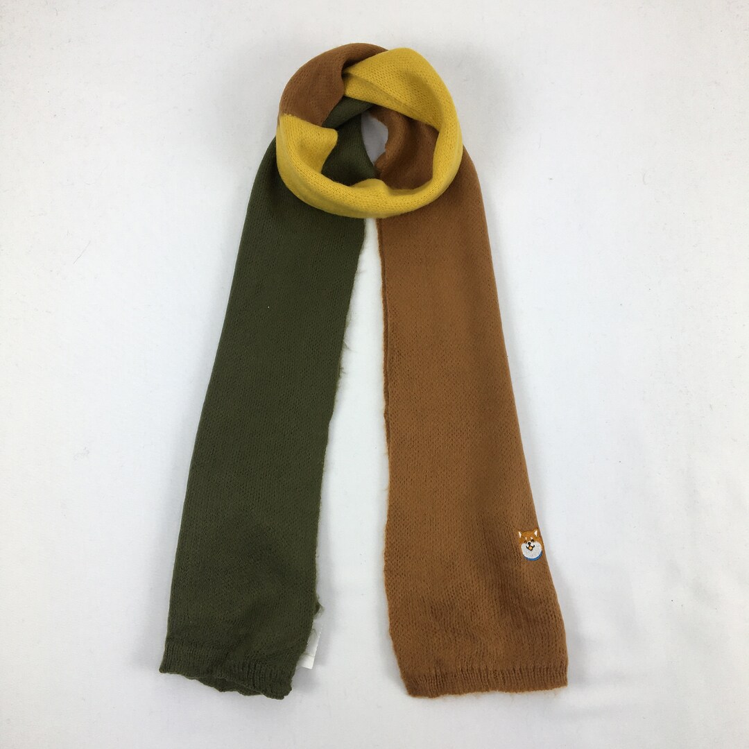 Vintage Cute Bear Wool Scarf Brown Japan Cute Bear Wool Scarf - Etsy