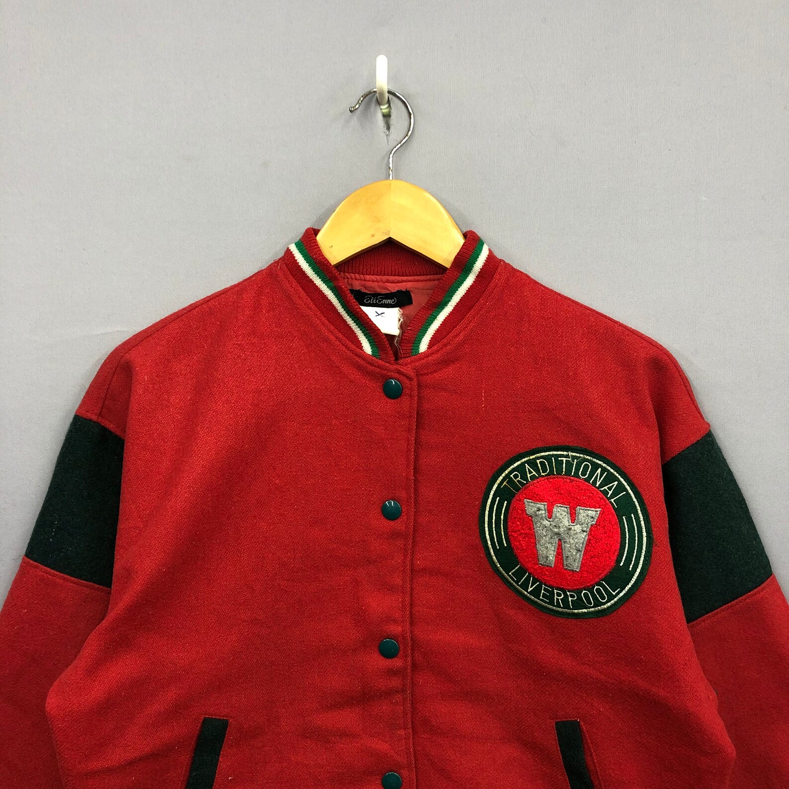 Vintage A Cinema Club Liverpool Traditional Jacket 90s Letterman Wool ...