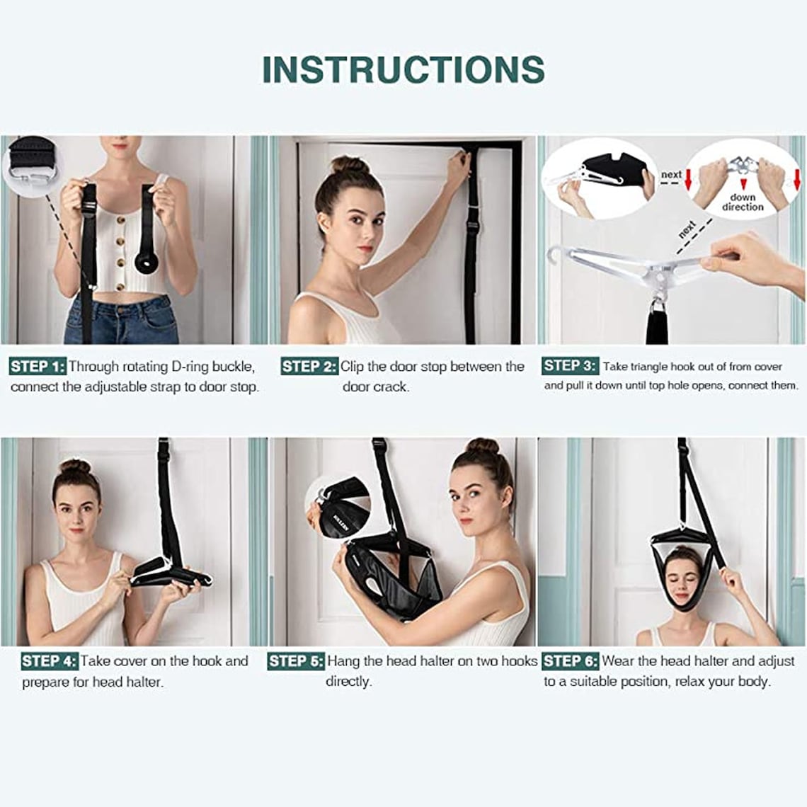 Glisson Neck Traction Harness, Loop Glisson for Stretching Cervical ...