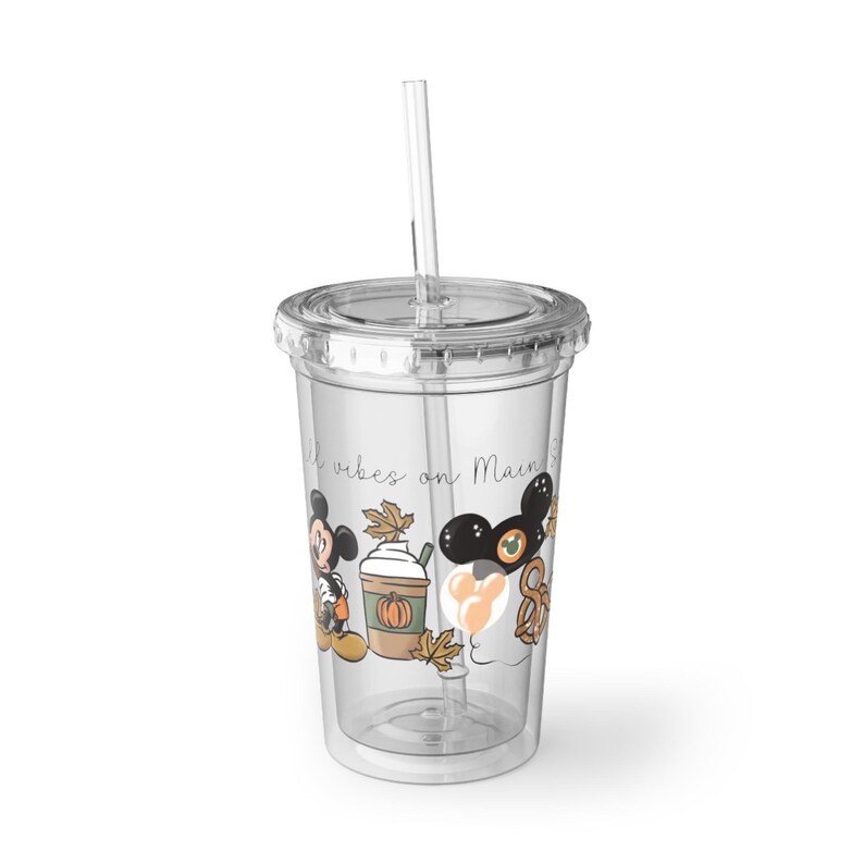 Fall-themed Acrylic Cup With Cute Graphics, Fun Drinkware for Parties ...