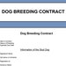 Dog Breeding Contract - Dog Stud Contract - Editable Files - PDF & Word ...