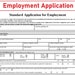 Job Application Form - New Employee Form - Job Application Template ...