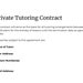 Tutor Contract - Tutoring Contract Template - Tutoring Contract Form ...