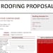 Roofing Proposal Template - Roofing Estimation Form - Roofing Job ...