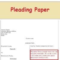 ALMOST FREE Pleading Template | Legal Template | Attorney-written | Pro ...
