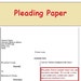 Pleading Paper - Pleading Paper With Multiple Examples - Editable Word ...