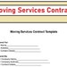 Moving Services Contract Packaging and Moving Services - Etsy