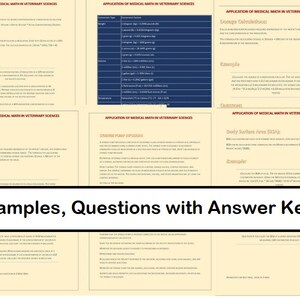 Ultimate Vet Math Guide - Vet Math Notes - Veterinary Nurse Medicine ...