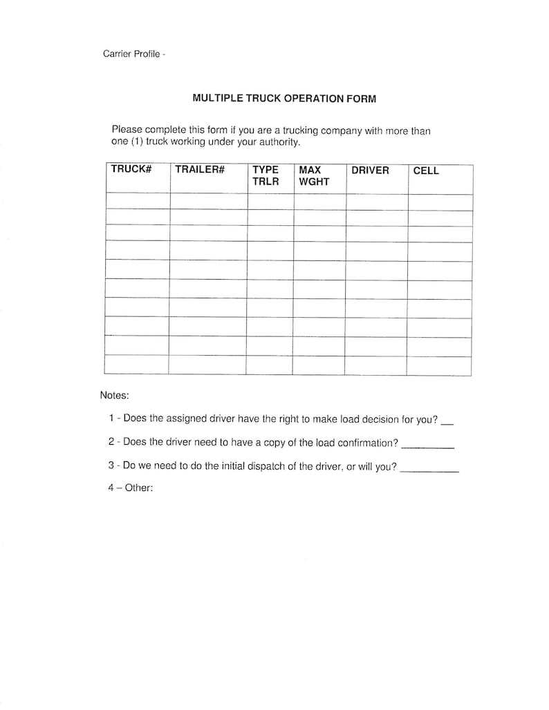 Freight Dispatch Carrier Contract - Freight Dispatcher Contract ...