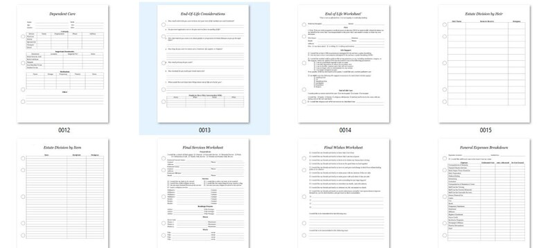 End of Life Planner After I'm Gone Planner final Wishes - Etsy