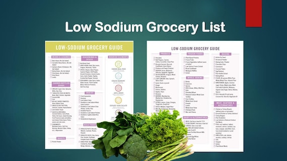 Low Sodium Foods List
