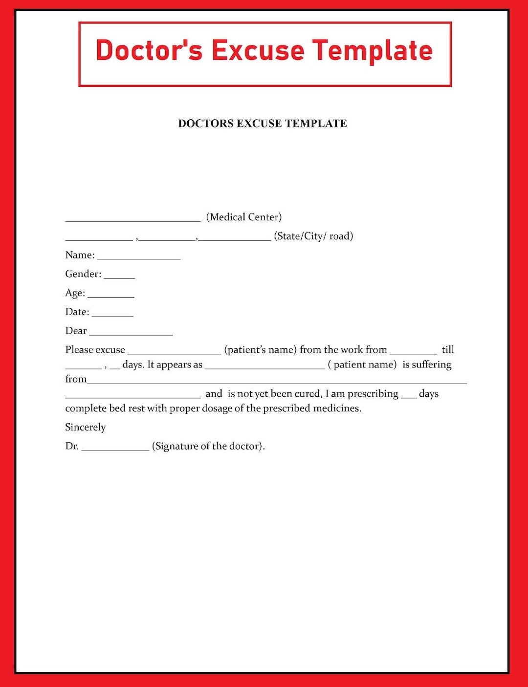 Therapist Excuse Note Template Prntbl concejomunicipaldechinu gov co