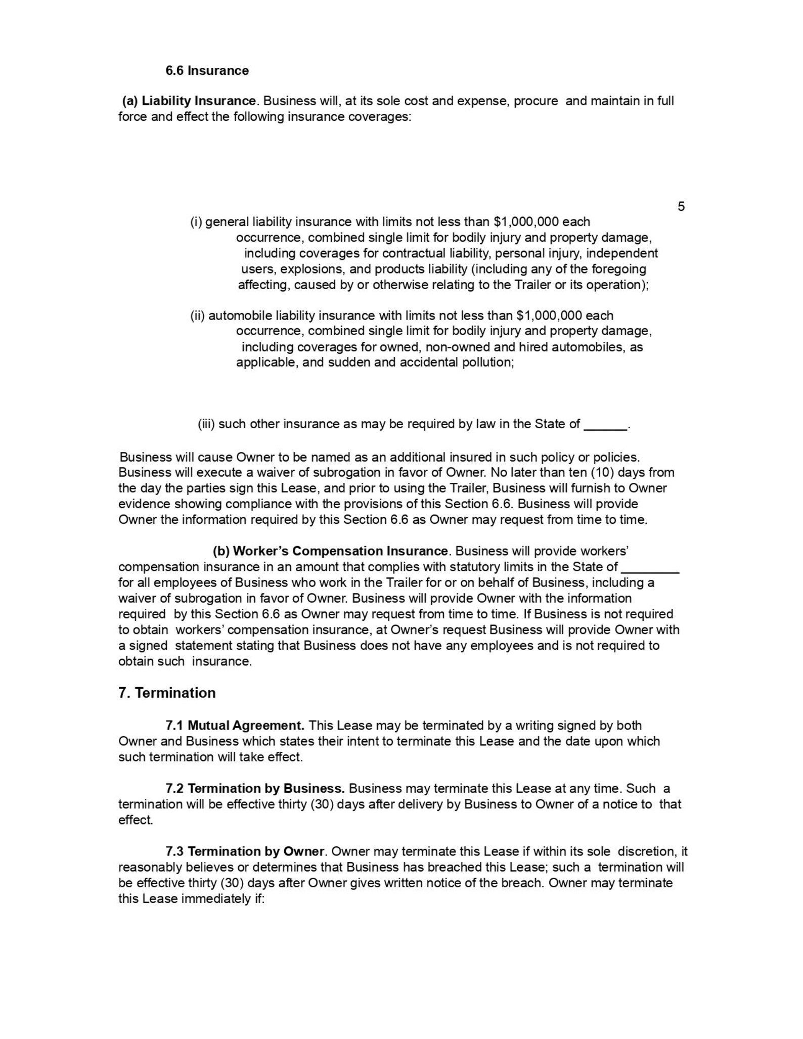 Trailer Rental Agreement - Food Truck Lease Contract - RV Truck Rental ...