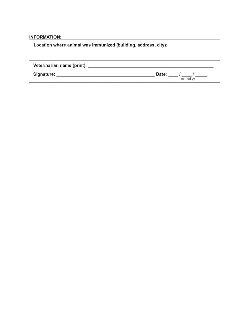 Pet Vaccination Record Template - Puppy Vaccination Record Form - Dog ...
