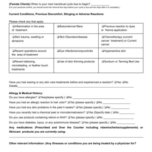 Body Contouring Client Forms - Body Contouring Consent Forms - Body ...
