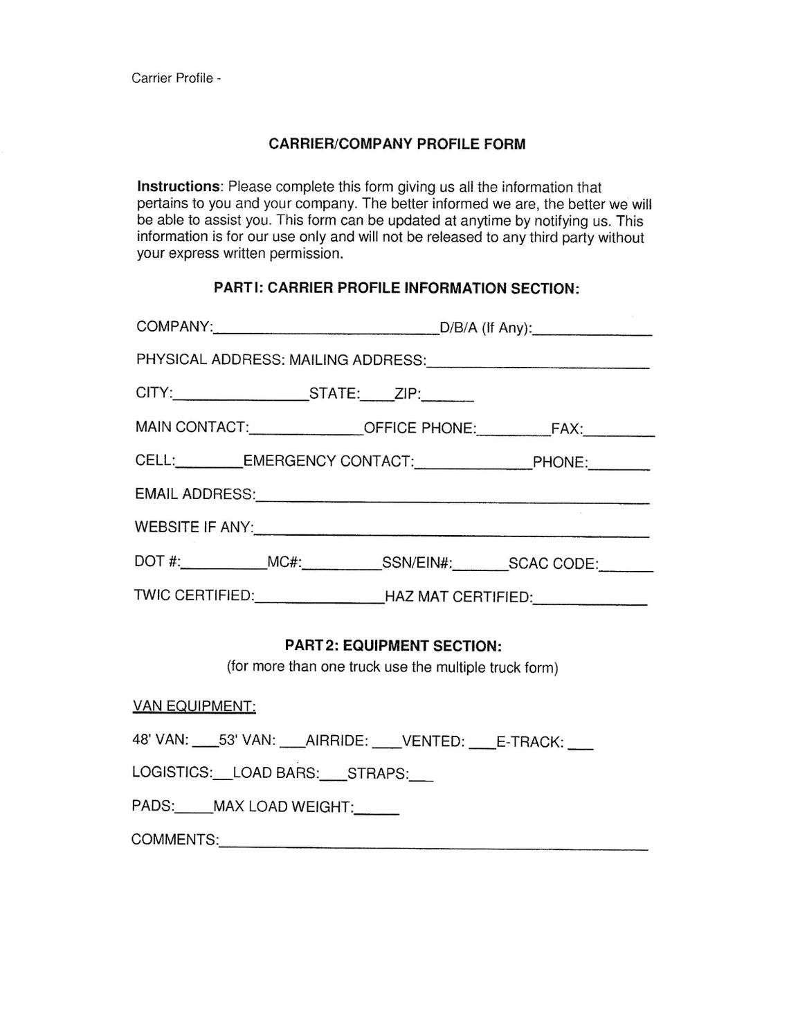 Freight Dispatch Carrier Contract - Freight Dispatcher Contract ...