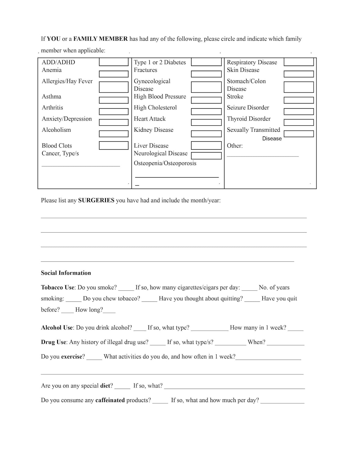 New Patient Registration , Patient Intake, Patient Information, Health ...