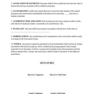 Promissory Note Forms - Promissory Note Templates -PDF and Word Doc ...