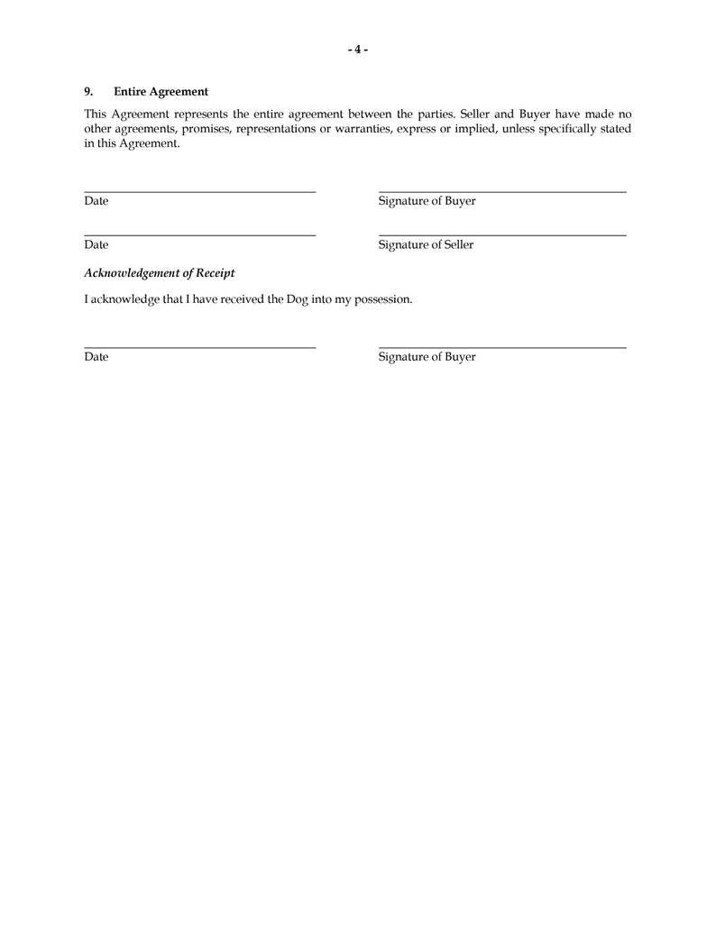Editable Pdf File - Dog/puppy Bill of Sale - Puppy for Sale Form - Pup ...