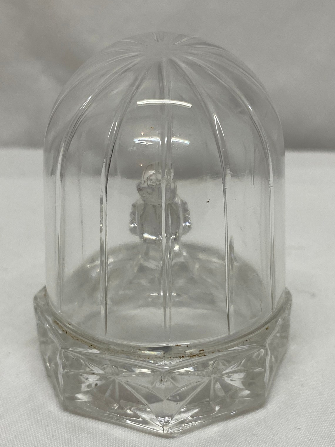 Hofbauer Byrdes Lead Crystal Bird In Cage Figurine | Etsy