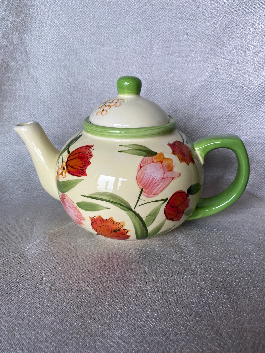 Nantucket Home Garden Floral Tea Pot - Etsy