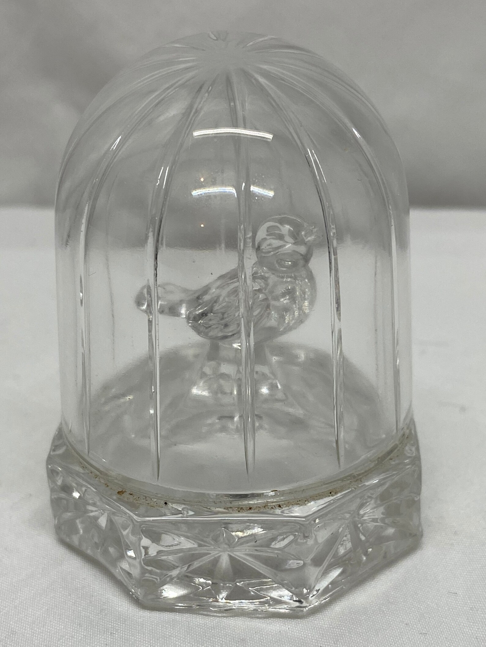 Hofbauer Byrdes Lead Crystal Bird In Cage Figurine | Etsy
