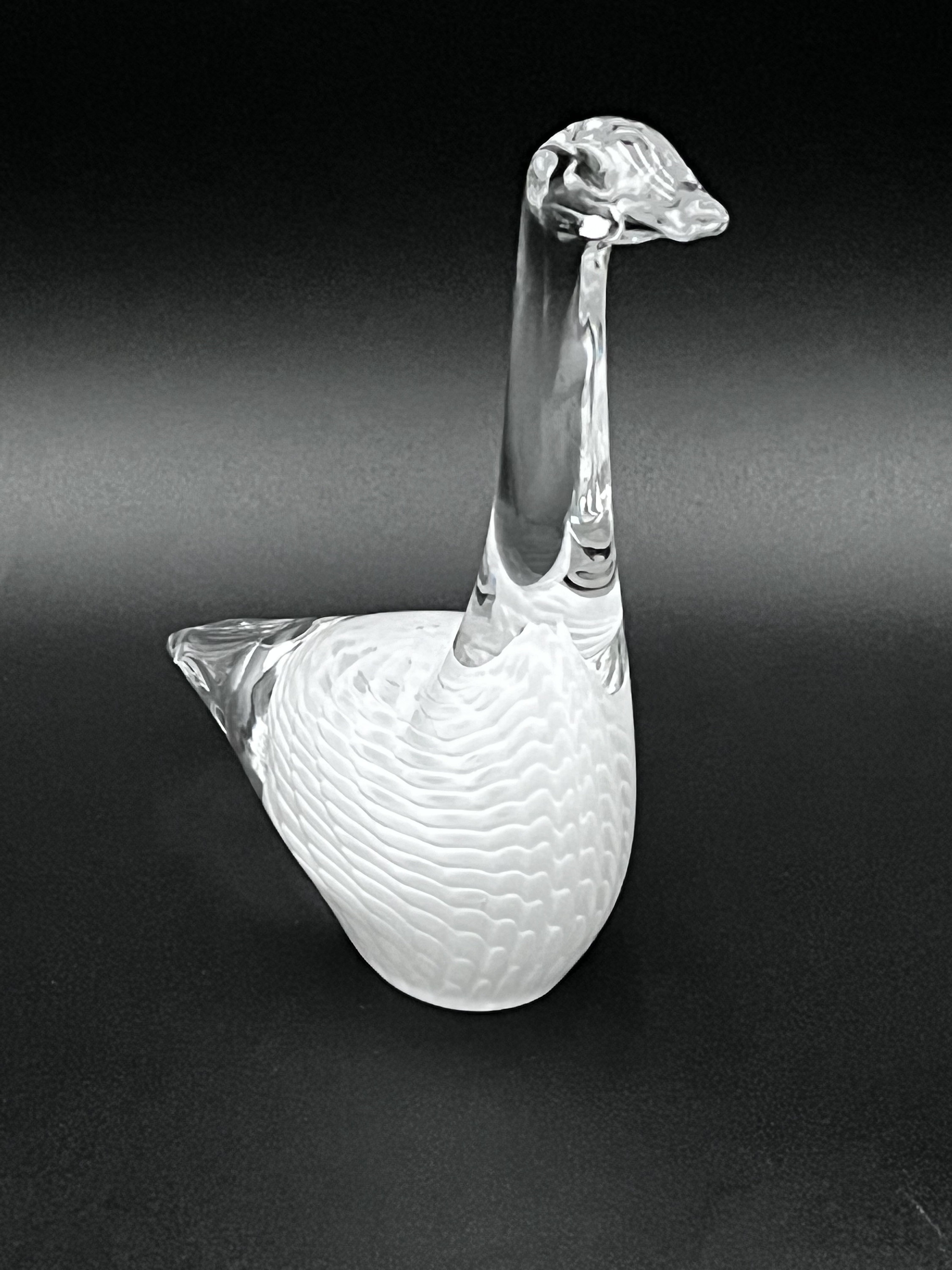 Swedish Marcolin Bros Hand Blown Art Glass Swan Signed - Etsy