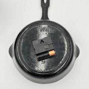 Iron Skillet Clock With Matching Decorative Kettle Hand Painted Rose - Etsy