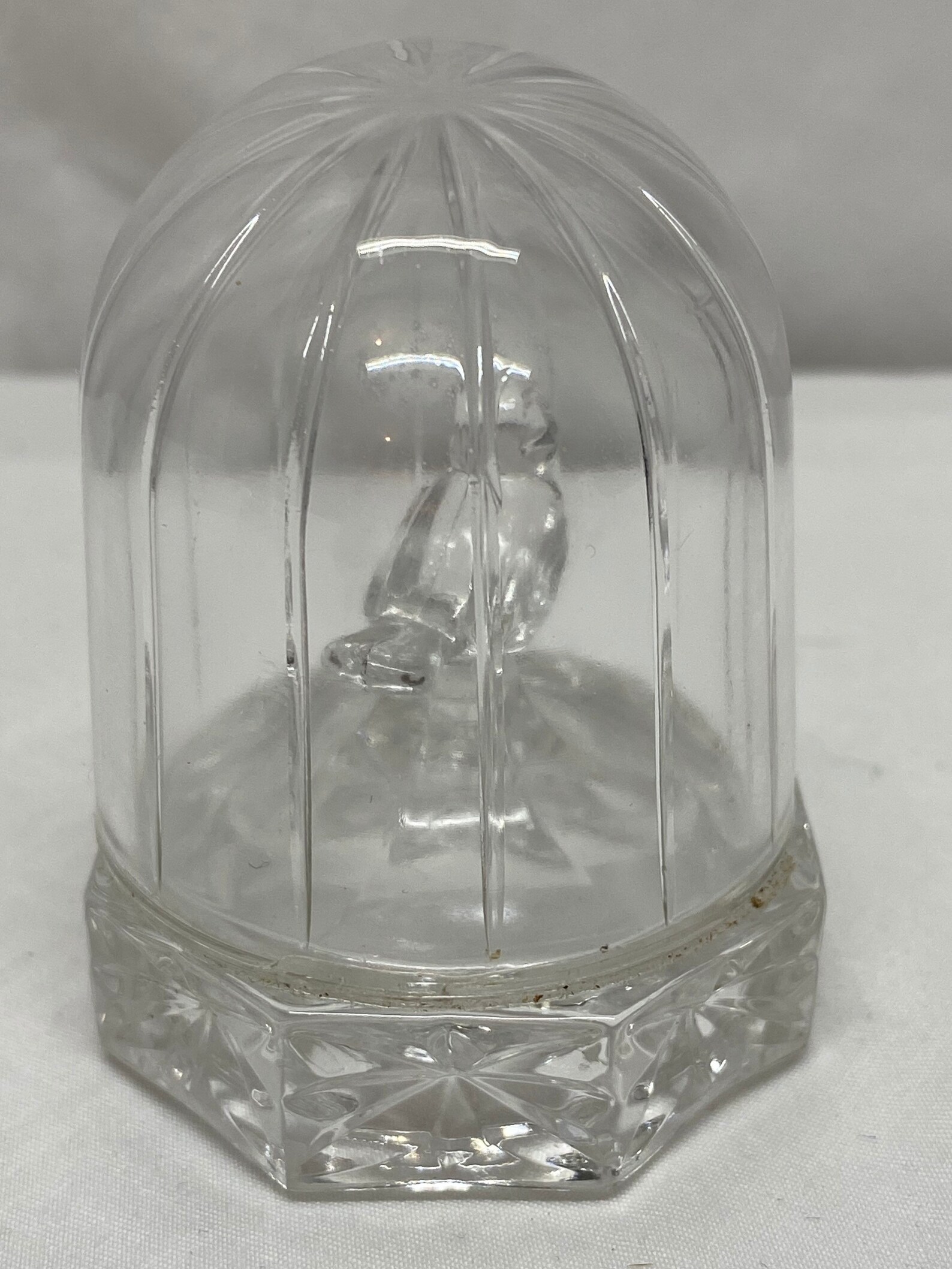 Hofbauer Byrdes Lead Crystal Bird In Cage Figurine | Etsy
