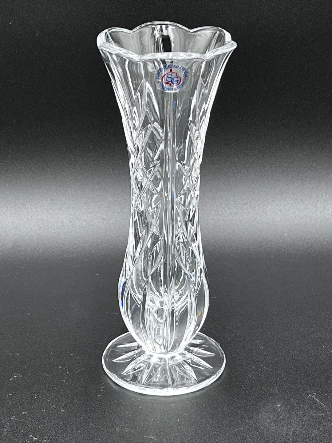 St. George 24% Lead Crystal Bud Vase - Etsy