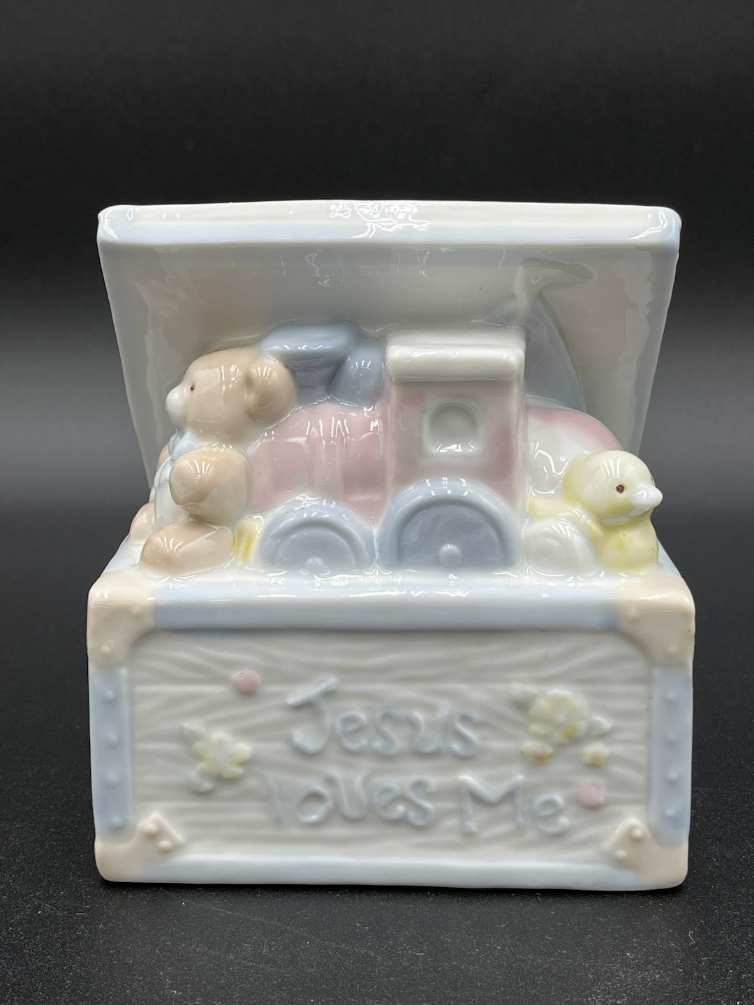 Enesco Baby Bank Jesus Loves Me Vintage - Etsy