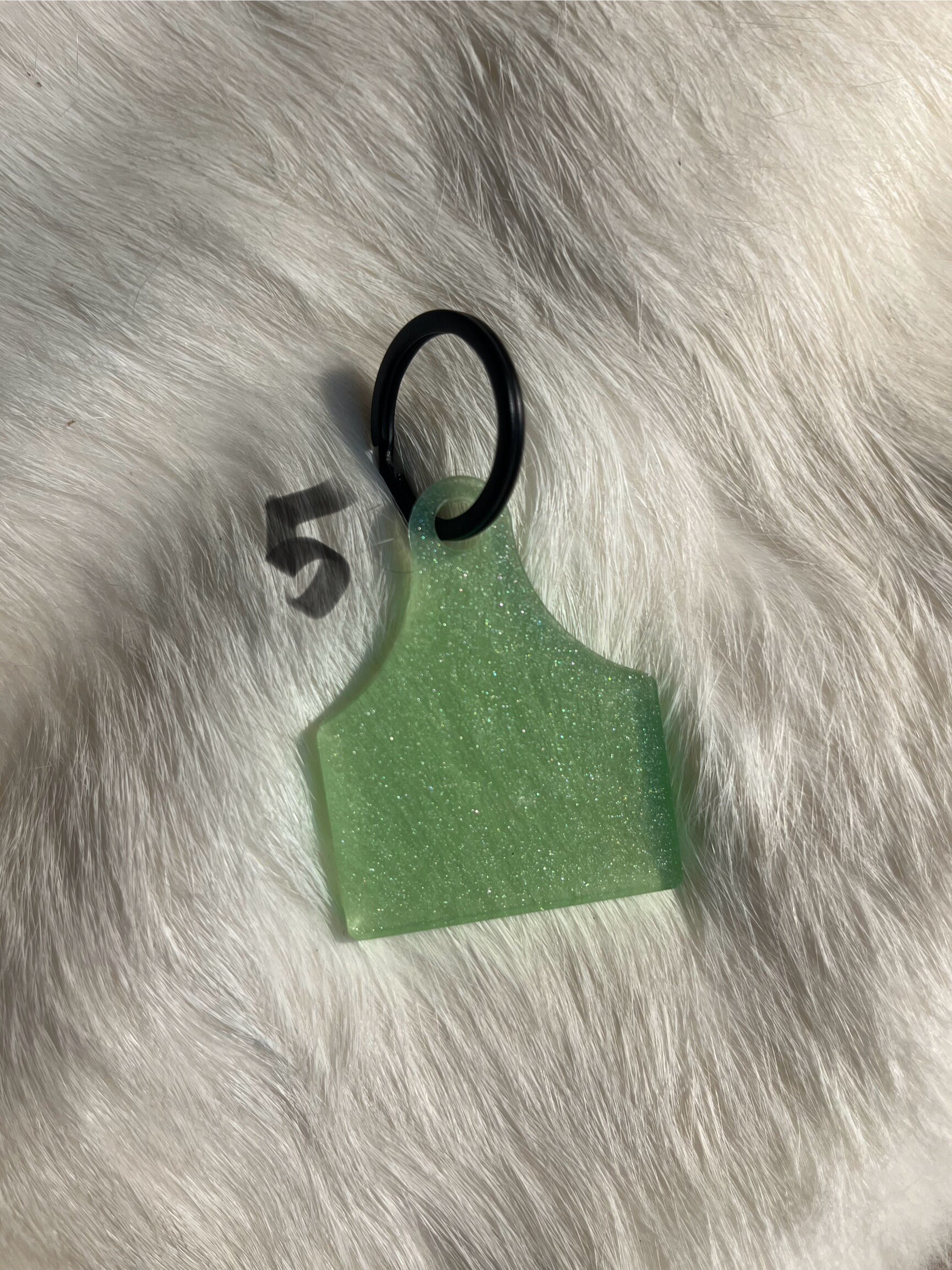 Cattle Tag Cow Ear Tag Keychain - Etsy