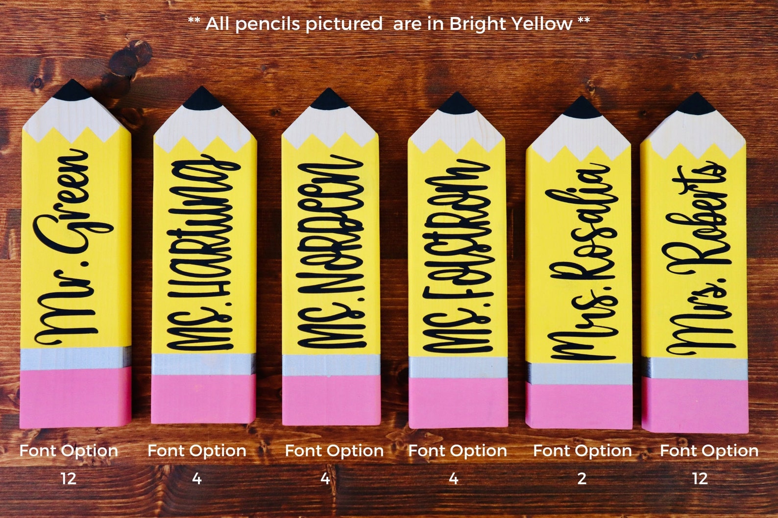 Teacher Pencil Personalized Teacher Gifts Teacher Pencil Sign Teacher ...