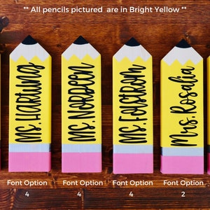 Teacher Pencil Personalized Teacher Gifts Teacher Pencil Sign Teacher ...