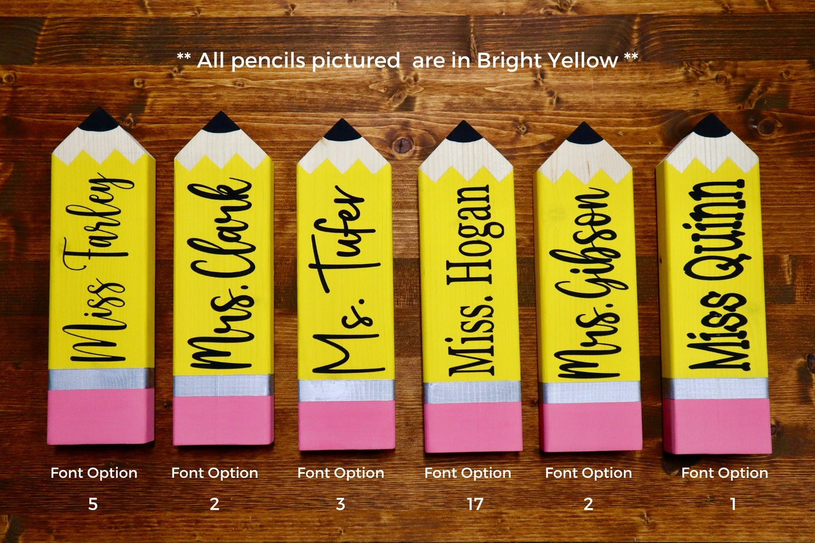 Teacher Pencil Personalized Teacher Gifts Teacher Pencil Sign Teacher ...