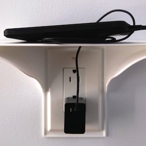 Single Wall Outlet Shelf - Perfect for Bathroom, Kitchen, Bedrooms With ...