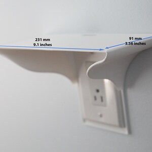 Single Wall Outlet Shelf - Perfect for Bathroom, Kitchen, Bedrooms With ...