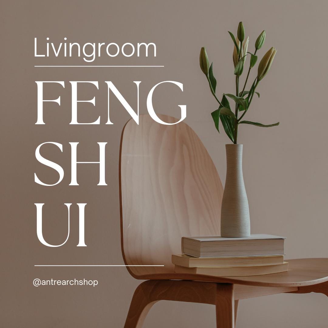 Feng Shui Living Room Guide: Printable Energy Balance Cards (digital ...