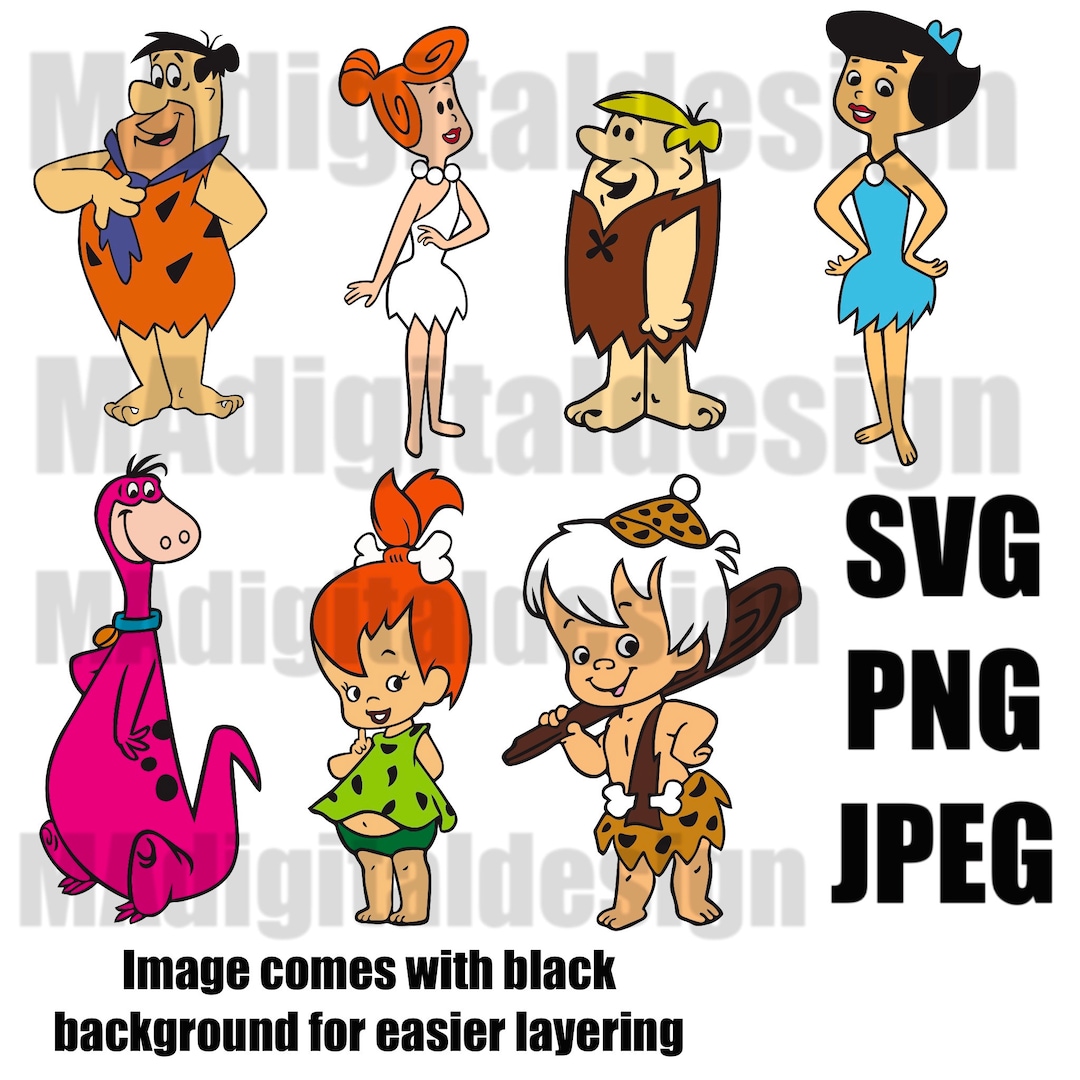 The Flintstones Classic Cartoon Bundle With Fred, Wilma, Pebbles, Dino ...