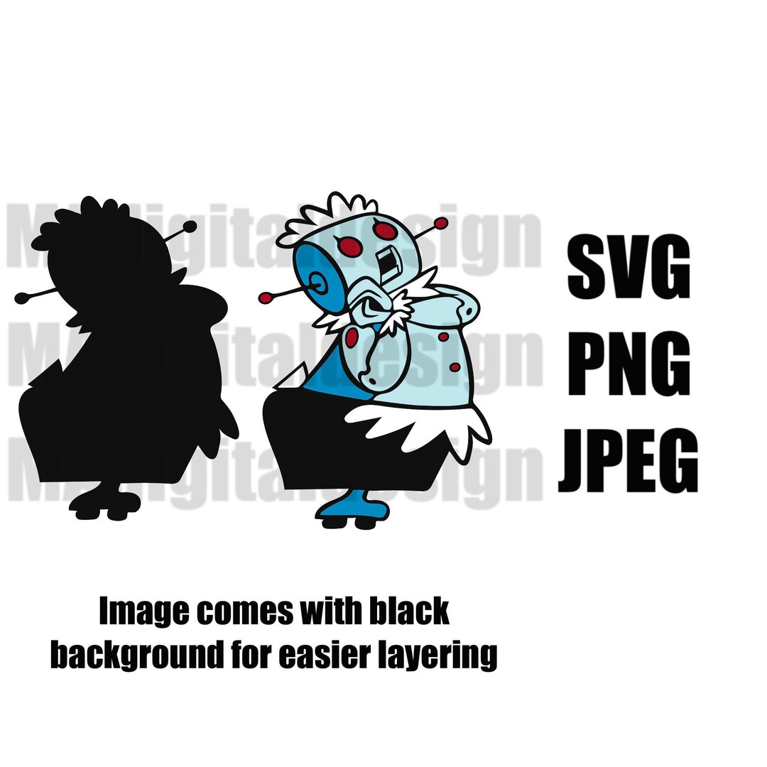 Rosie the Robot From the Jetsons Classic Cartoon Digital Cut File Svg ...