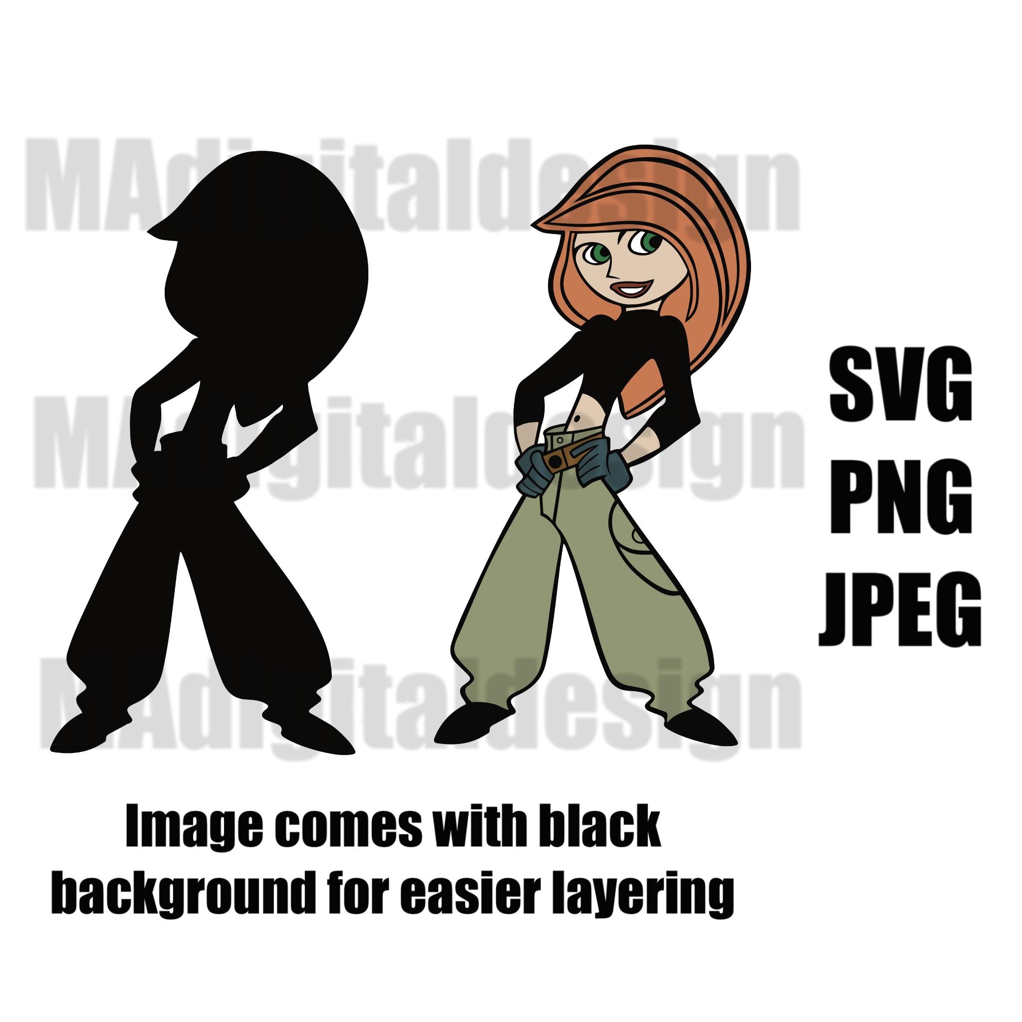 Kim Possible From the Classic Cartoon Digital Cut File Svg, Png, Jpeg ...