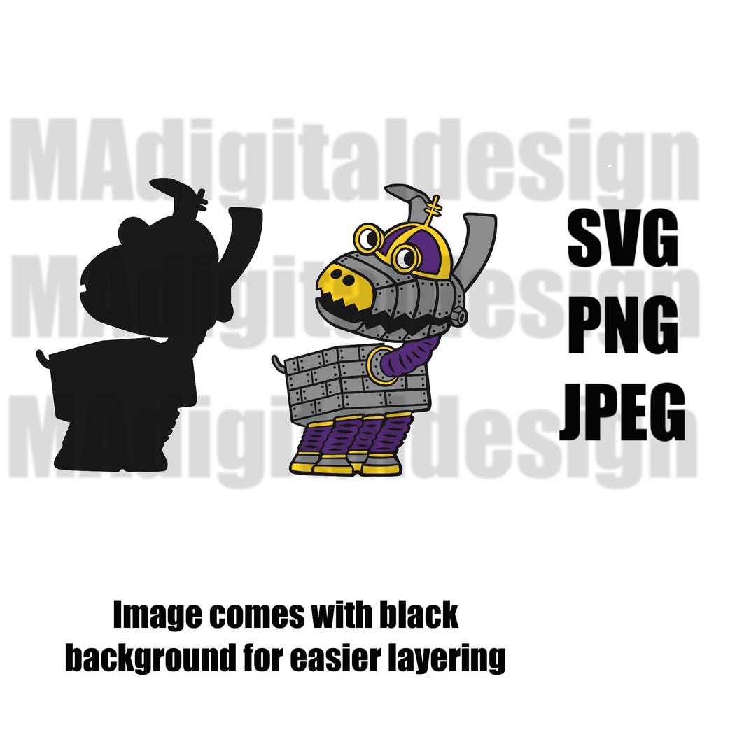 Goddard the Robot Dog From Jimmy Neutron Classic Cartoon Digital Cut ...