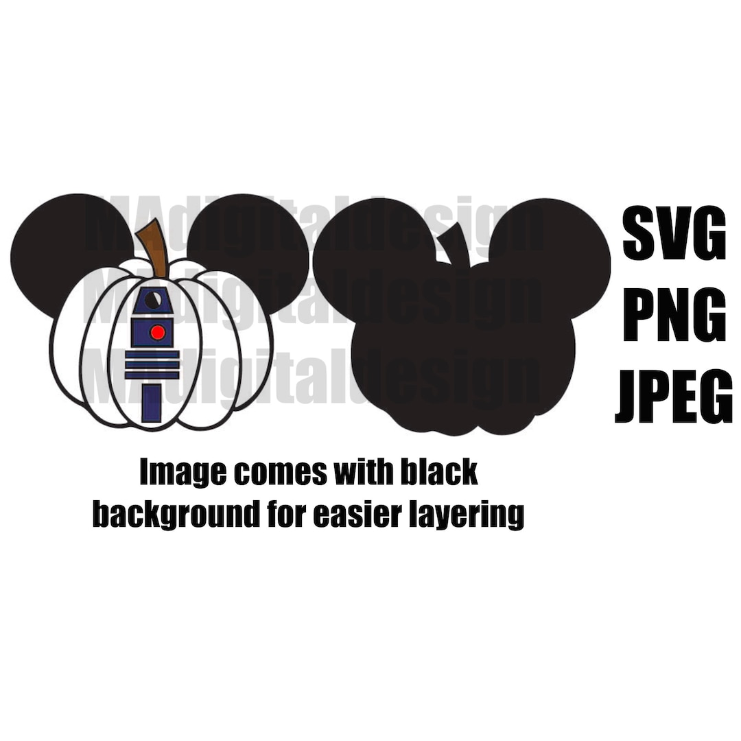 Droid Pumpkin Halloween Digital Cut File Svg, Png, Jpeg Use for ...