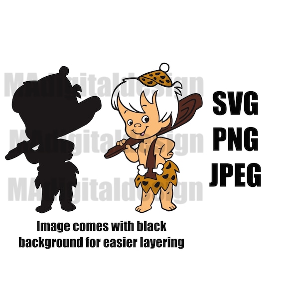 Bam Bam Rubble From the Flintstones Classic Cartoon Digital Cut File Svg Png Jpeg for Cricut or Other Cutting Machines Etsy