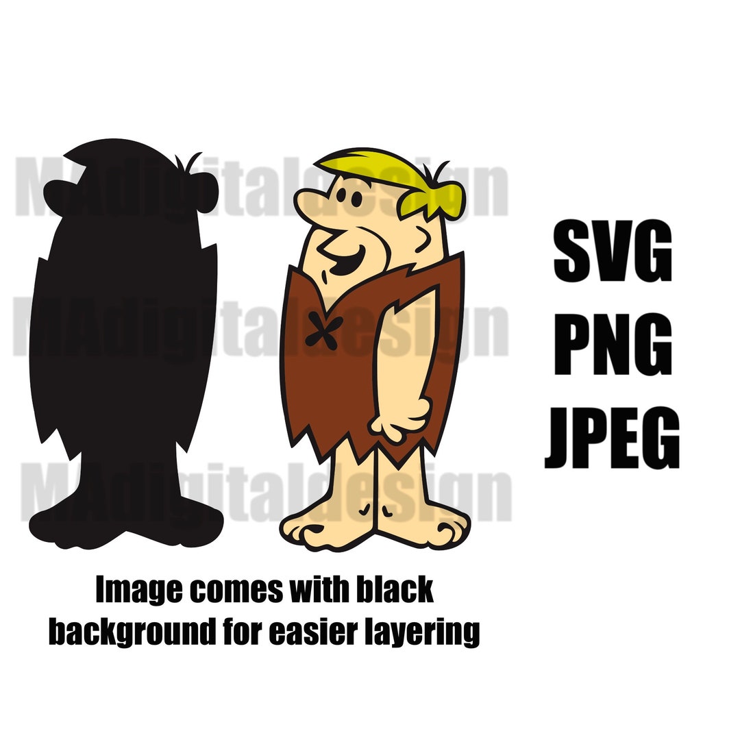 Barney Rubble From the Flintstones Classic Cartoon Digital Cut File Svg ...