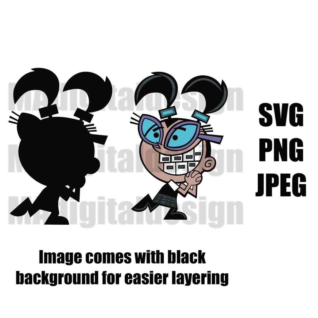 Tootie From Fairly Odd Parents Classic Cartoon Digital Cut File Svg ...