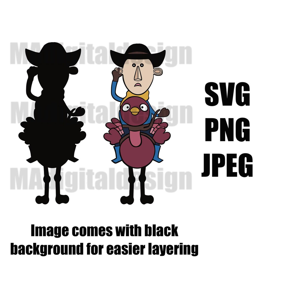 Cowboy Riding an Ostrich Misfit Toys From Rudolph the Red Nosed ...